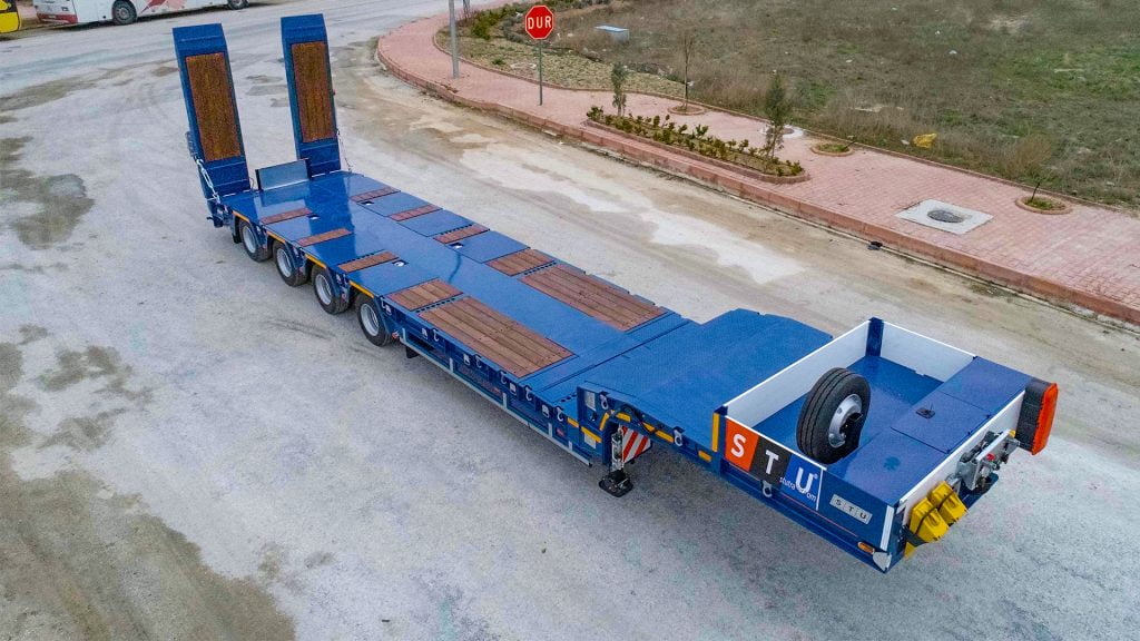 4 Axle Extendable Lowbed Trailers