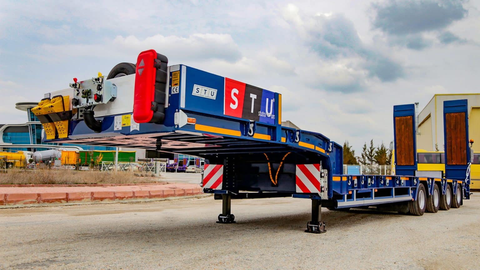 4 Axle Extendable Lowbed Trailers