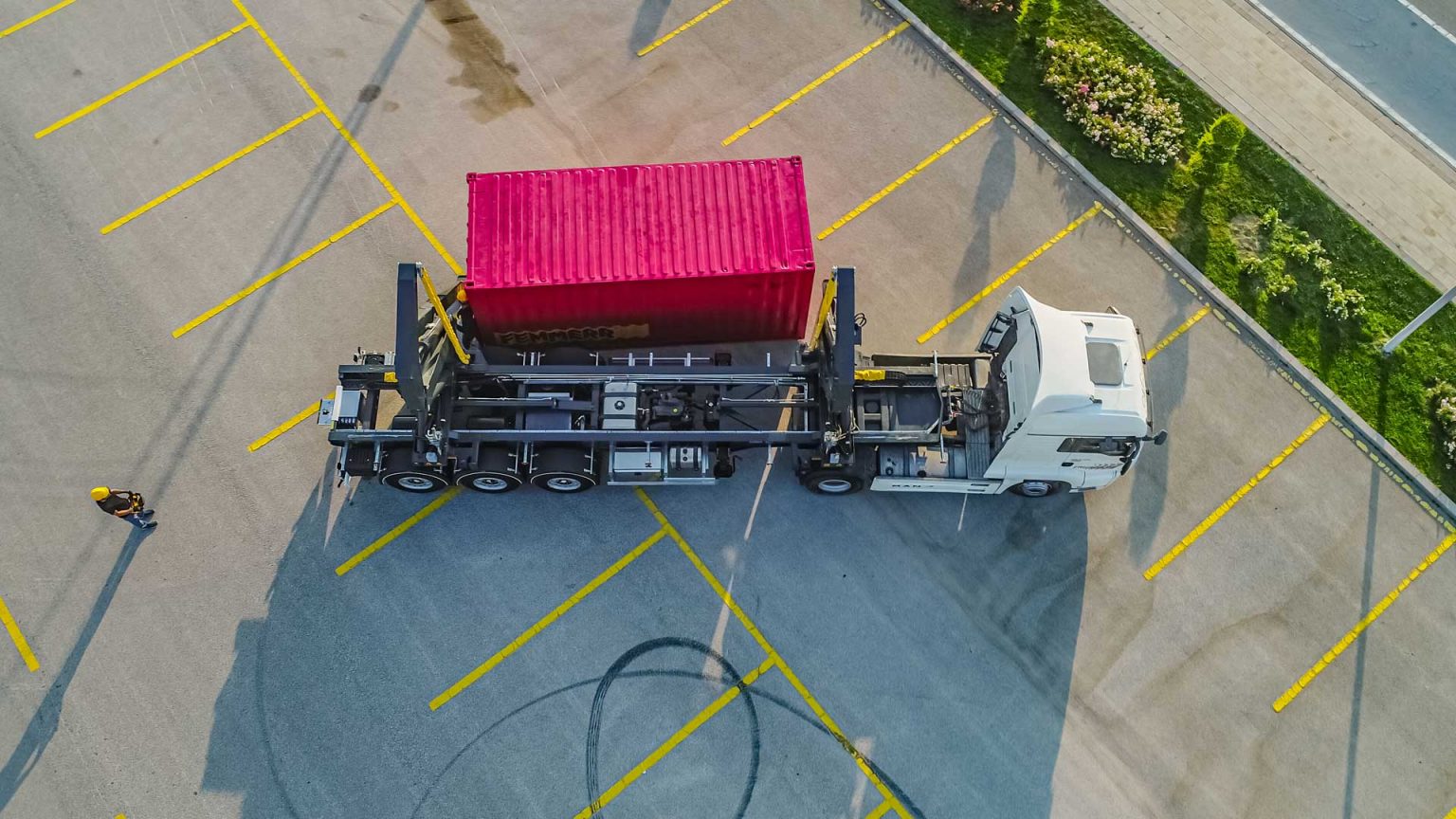 Container Side Lifter Trailer is producing by STU Trailers.